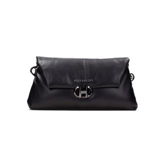 Hispanitas Femme, Sacs, Noir, Taille: ONE Size Sac &agrave; bandouli&egrave;re matelass&eacute; avec fermeture &agrave; torsion m&eacute;tallique