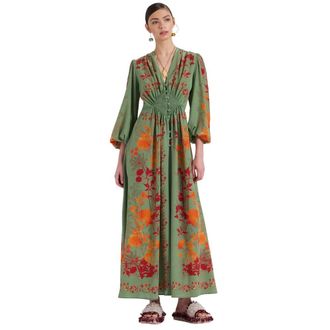 La DoubleJ Langes Camerino Kleid - - Dresses - Damen - Gr&uuml;n - L