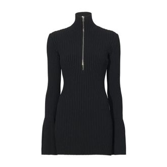 Proenza Schouler Rib Zip Pullover - - Knitwear - Damen - Schwarzk - L