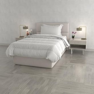 Italian Bed Linen Prestige Daunendecke, 4 Jahreszeiten, hergestellt in Italien, Weiß, 150 x 200 cm