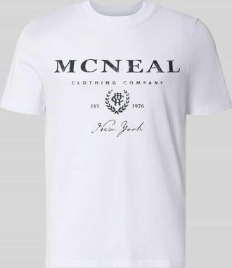 Mc Neal T-Shirt mit Label-Print und Rundhalsausschnitt