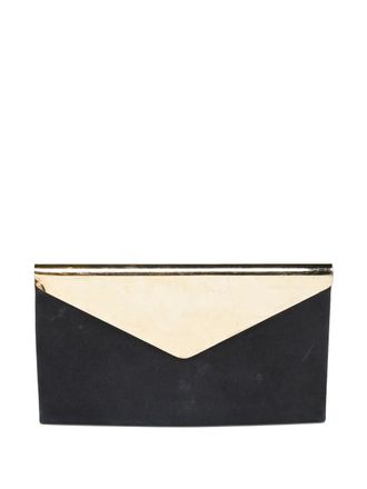 Jimmy Choo London Clutch aus Wildleder - Schwarz