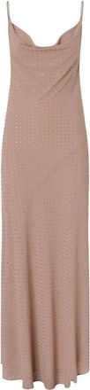 Pinko Embellished Cowl-neck Dress