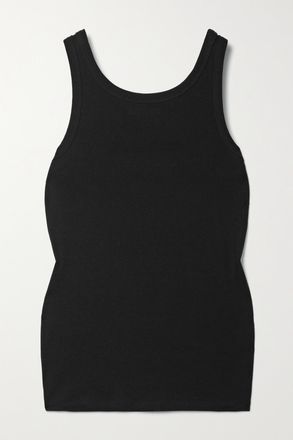 The Row Frankie Tanktop Aus Biobaumwoll-jersey - Schwarz