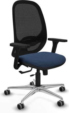 Piqueras y Crespo B&uuml;rohochstuhl mit 3D-Armlehnen, h&ouml;henverstellbare Lendenwirbelst&uuml;tze, ausgestattet mit Syncro/Traslack und Schneideschaum, mit Rollen 65 mm, Parkett, 