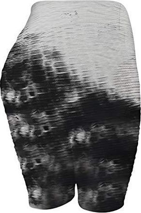 Generic Legging de sport extensible pour femme - Effet tie-dye - Pour la course &agrave; pied, le yoga, le fitness, jaune, XL