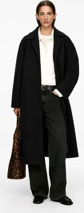 Arket Oversize-Mantel Aus Wollmischung -Schwarz