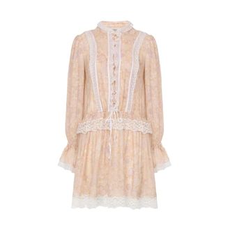Chlo&eacute; Short Robes - Femme - Robes - Beige - Taille: 34 FR