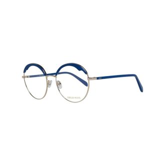 Pucci Femme, Accessoires, Bleu, Taille: ONE Size Monture Optique Bleue pour Femme avec Étui de Marque