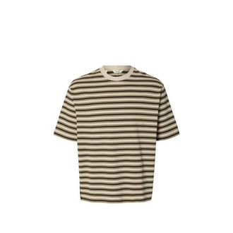 Selected T-shirt ray&eacute; en coton