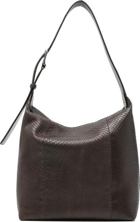 The Row sac cabas en cuir - Marron