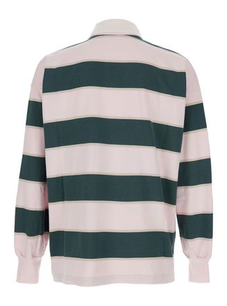 Autry Mens Pink Polo Shirt With Classic Collar Cotton T-Shirts And Polos