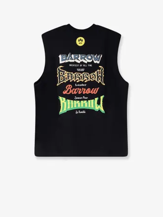 Barrow Mens Cotton Tank Top Black T-Shirts And Polos