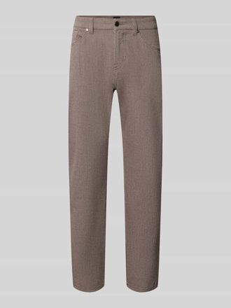 HUGO BOSS Regular Fit Hose mit Twillstruktur