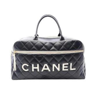 Chanel Pre-owned Matelasse Leather Boston Bag - - Pre-owned - Damen - Schwarzk - ONE SIZE