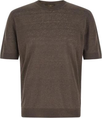 Zanone Homme, Pulls, Brun, Taille: 3XL Ice Lino Sweater