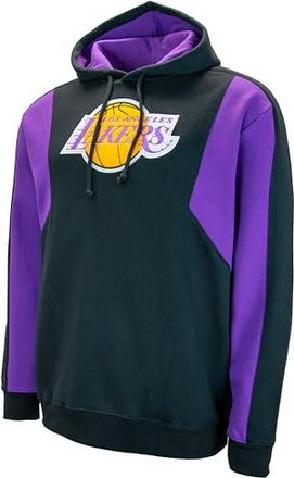 Mitchell & Ness NBA Color Blocked Hoodie 2.0, Noir/Violet, XXL