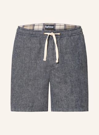 Barbour Shorts Stillwater Mit Leinen blau