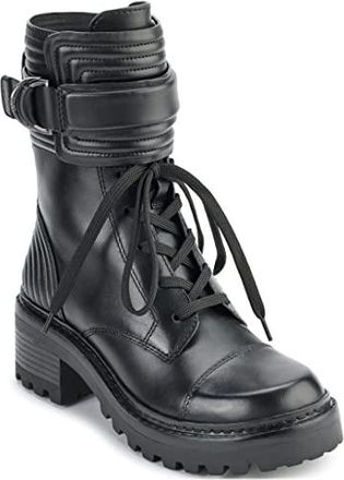 DKNY Bottines Basia pour Femme Bottes de Combat, Noir, 39 EU