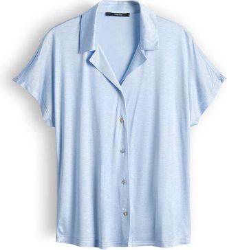 someday Poloshirt Kedina ease aus ECOVERO-Jersey Perlmuttkn&ouml;pfe am Polokragen, k&uuml;hl im Griff