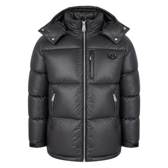 Philipp Plein Doudoune en nylon brillant - Homme - Vestes - Noir - Taille: L