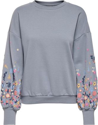 Only Onlbrooke L/S O-Neck Flower SWT Noos