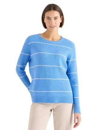 Cecil Damen Gestreifter Strukturpullover
