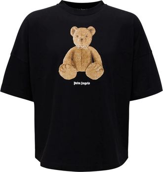 Palm Angels Homme, Tops, Noir, Taille: S Bear Over Tee
