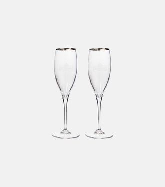 Balenciaga Set aus zwei Champagnerflöten