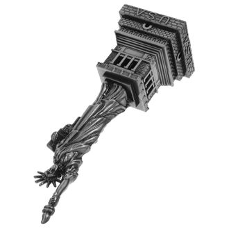 Lurrose Metallfigur Freiheitsstatue Graues Legierungsornament Büro Gartendeko Kreatives Langlebiges Desktop skulptur Kunsthandwerk für Innen Außenbereich