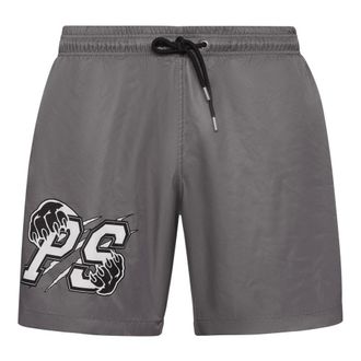 Plein Sport Homme, Maillots de bain, Gris, Taille: XL Swim Trunks