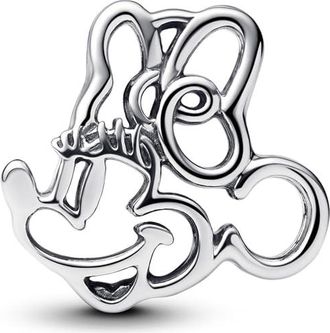Pandora Disney Minnie Mouse 793908C00 Breloque ouverte en argent sterling compatible Moments 7,1 x 12,2 x 12,9 mm