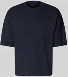 Jack & Jones T-Shirt in Strick-Optik mit gerippten Abschl&uuml;ssen