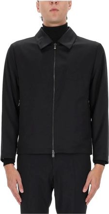 HUGO BOSS Homme, Vestes, Noir, Taille: XL Veste Bomber Zipp&eacute;e sur le Devant
