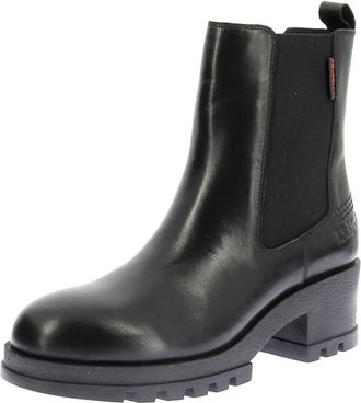 Kickers Damen Kick-Stretch Chelsea-Stiefel, Schwarz, 39 EU