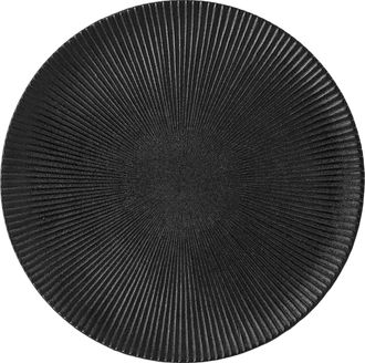 Bloomingville Neri Teller aus Keramik in der Farbe Schwarz mit einem Durchmesser von 29cm, 21255673