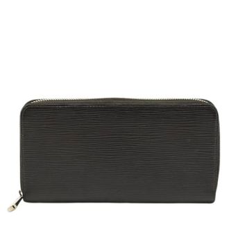 Louis Vuitton Portefeuille en cuir vintage Pre-owned - Femme - Pre-owned - Noir - Taille: ONE Size