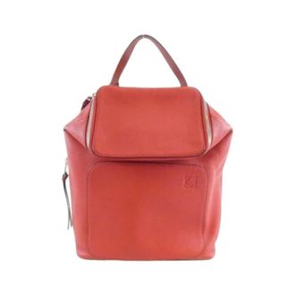 Loewe Pre-owned Sac &agrave; dos en cuir - Femme - Pre-owned - Rouge - Taille: ONE Size