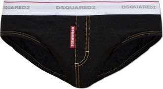 Dsquared2 Homme, Sous-v&ecirc;tements, Noir, Taille: S Cale&ccedil;on en coton avec logo