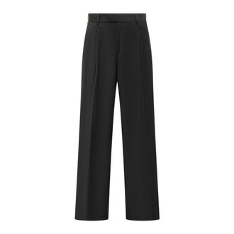 A Paper Kid Homme, Pantalons, Noir, Taille: M Pantalon en Laine Fra&icirc;che