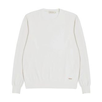 Gianni Lupo Homme, Pulls, Blanc, Taille: L Pulls &agrave; col rond