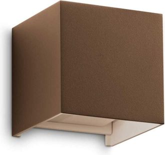 Ideal Lux Ideal Lux ATOM Integrierte LED-Wandleuchte für den Außenbereich mit 2 Lichtern, Kaffeebraun, 1050 lm, 3000 K, IP54