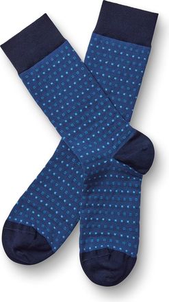 CHARLES TYRWHITT Socken mit Mikrokaros - Tintenblau