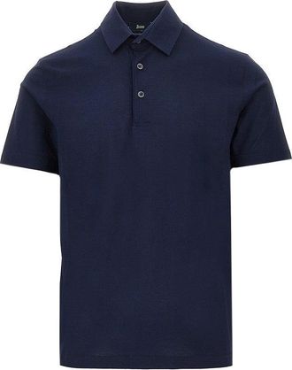 Herno Crepe voile jersey polo shirt Man 58