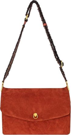 Gianni Chiarini Femme, Sacs, Brun, Taille: ONE Size Pochette en Daim avec Détail de Piercing