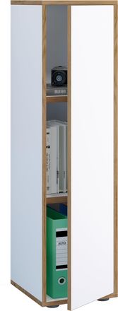 VCM Holz Büroschrank Ordner Aktenschrank Büromöbel Schrank Salia 3-Fach Breite 30 cm Drehtür
