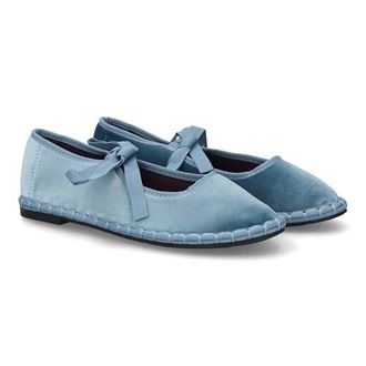 Shoes & Blues Ballerines plates pour femme avec tissu doux velours, l&eacute;g&egrave;res, agr&eacute;ables au toucher et tr&egrave;s faciles &agrave; enfiler, id&eacute;ales pour le quotidien. Fermeture &agrave; 