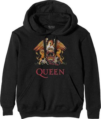 Queen Classic Crest (Schwarz) Kapuzenpullover (XXL)