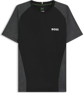BOSS Hommes TS TOC Matchball T-Shirt Slim en Jersey Mesh avec empiècements Contrastants