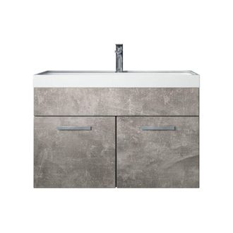 Badplaats Badplaats Meuble de salle de bain Paso 01 80 cm - Beton gris - A